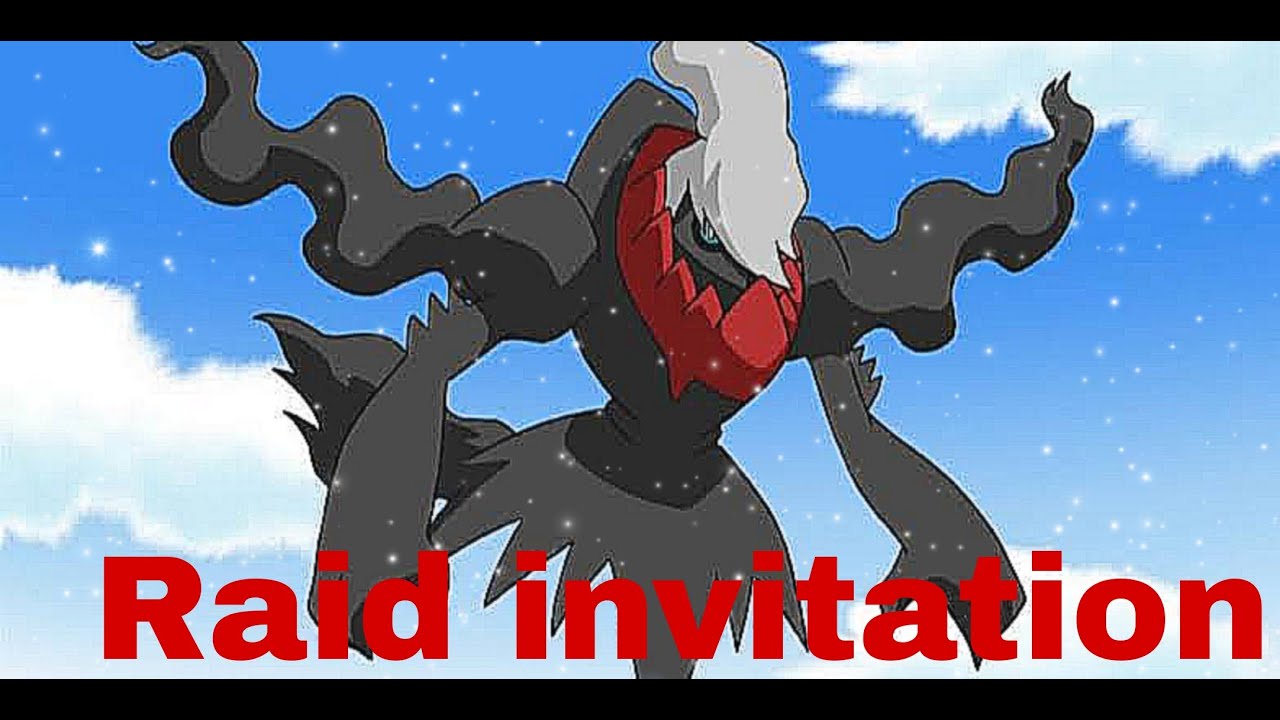🔴Live Darkrai raid invitation 🎯 by |#rrs_live_ in pokemon go - YouTube