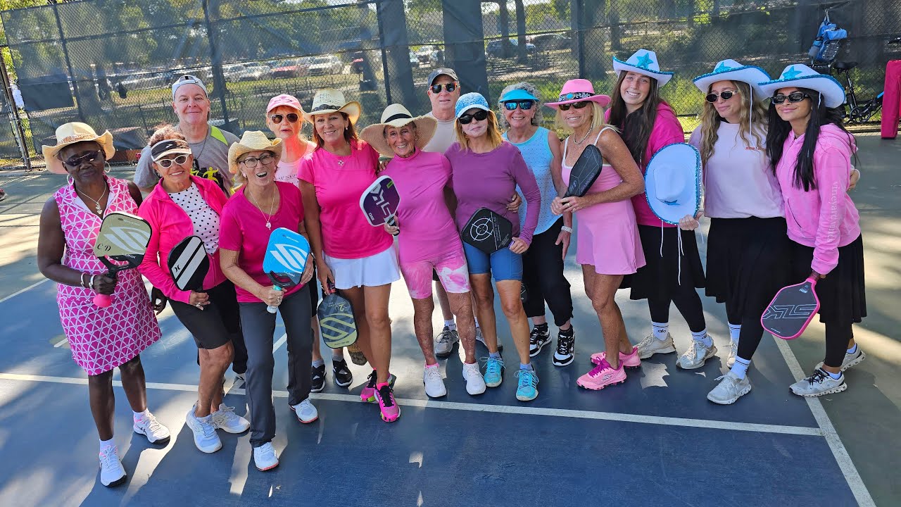 Marine Park Pickleball Cupid Shuffle Dance - YouTube