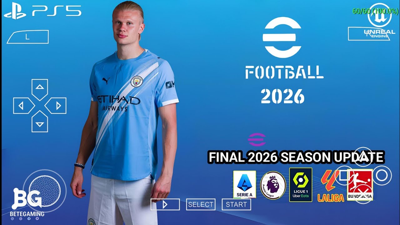 eFootball PES 2026 PPSSPP Android Offline Full Update UCL & League Kits ...