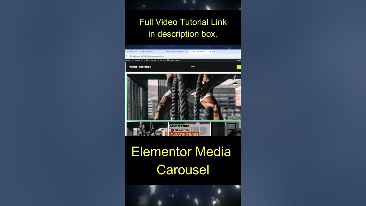 Elementor Media Carousel Widget #wordpress - YouTube