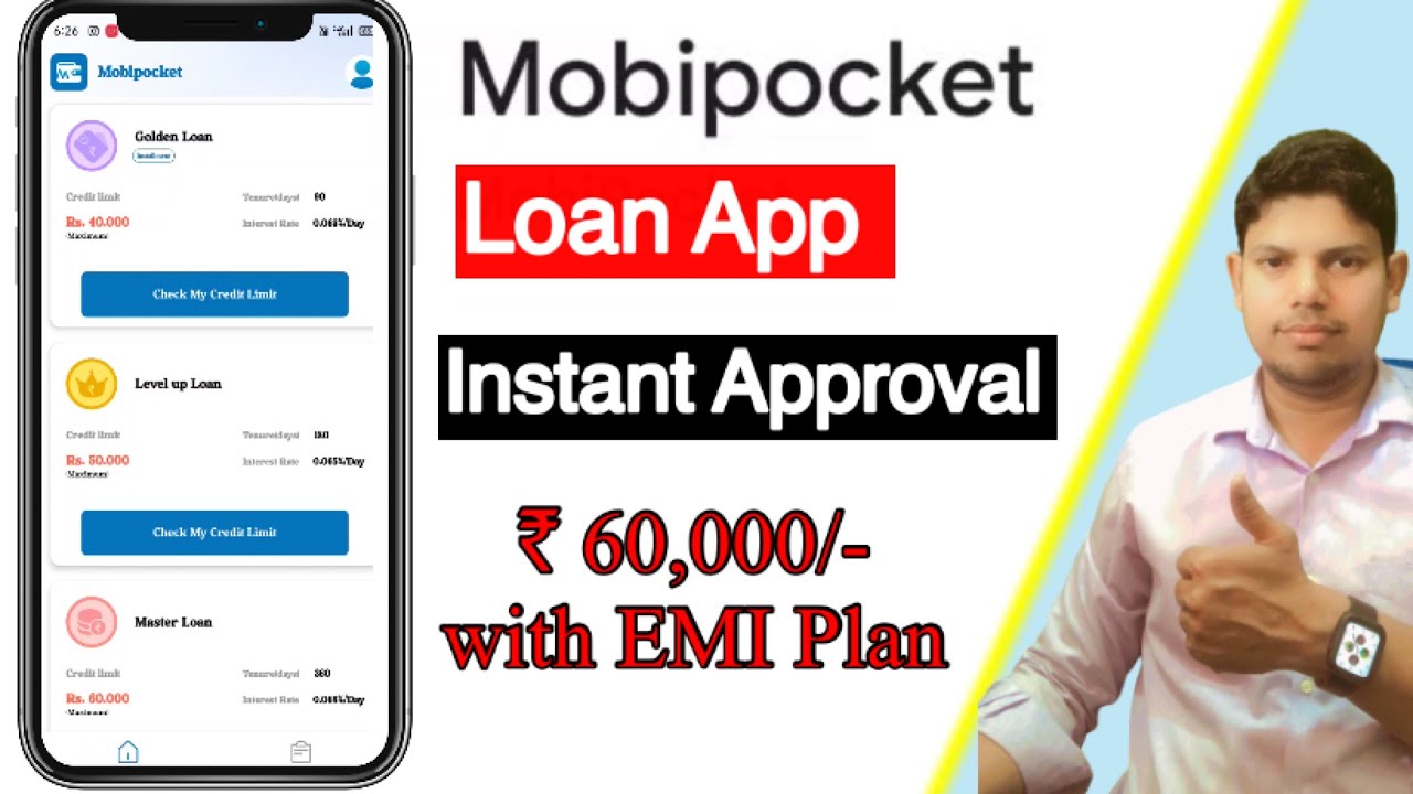Mobipocket Loan App 2022 || Mobipocket Credit Limt ₹60,000 Instant ...