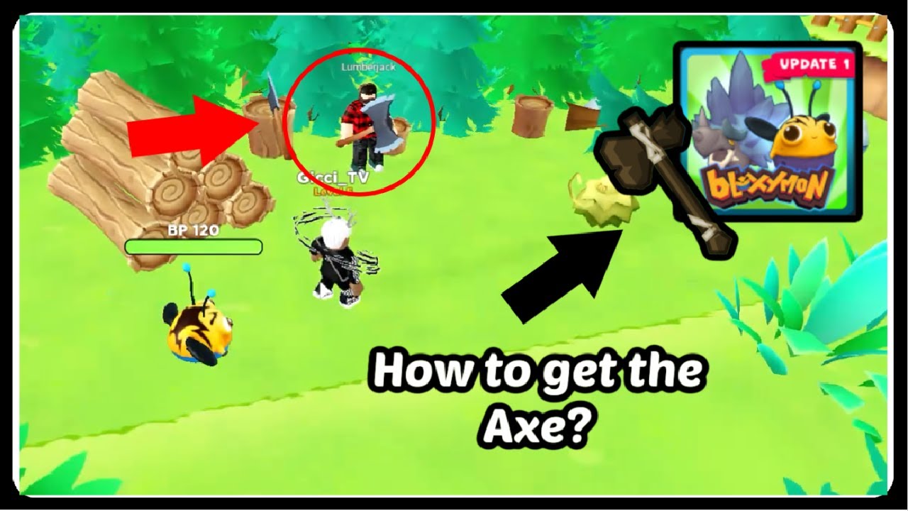 How to get the axe in Roblox Bloxymon? - YouTube