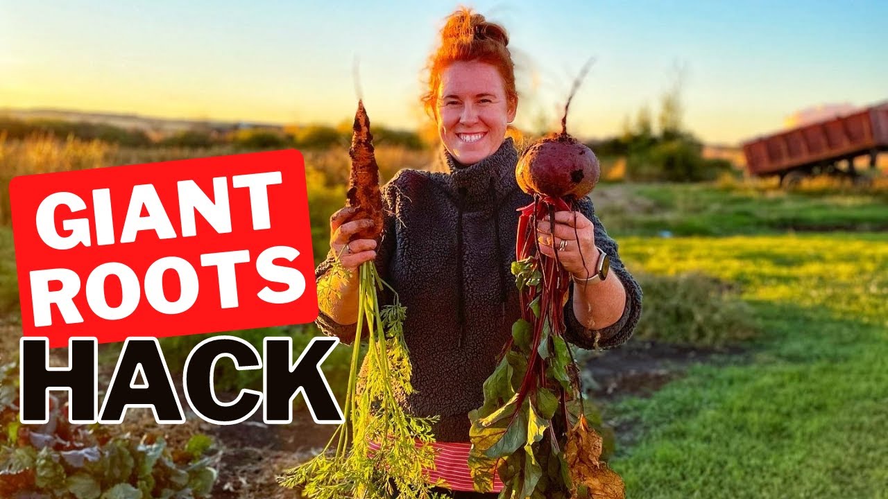How To Grow Giant Root Vegetables. My Secret Is Mounding The Soil ...