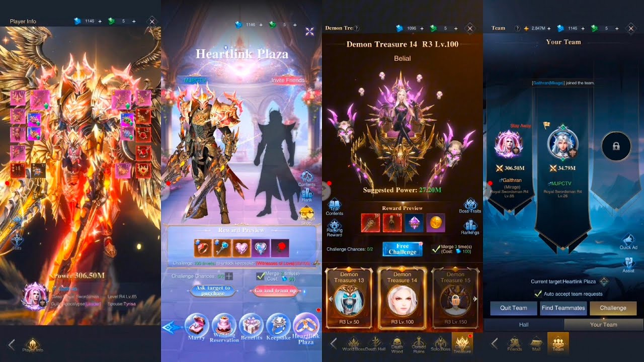 Devil Athena: Dark Olympus Gameplay Heartlink Plaza And Demon Treasure ...