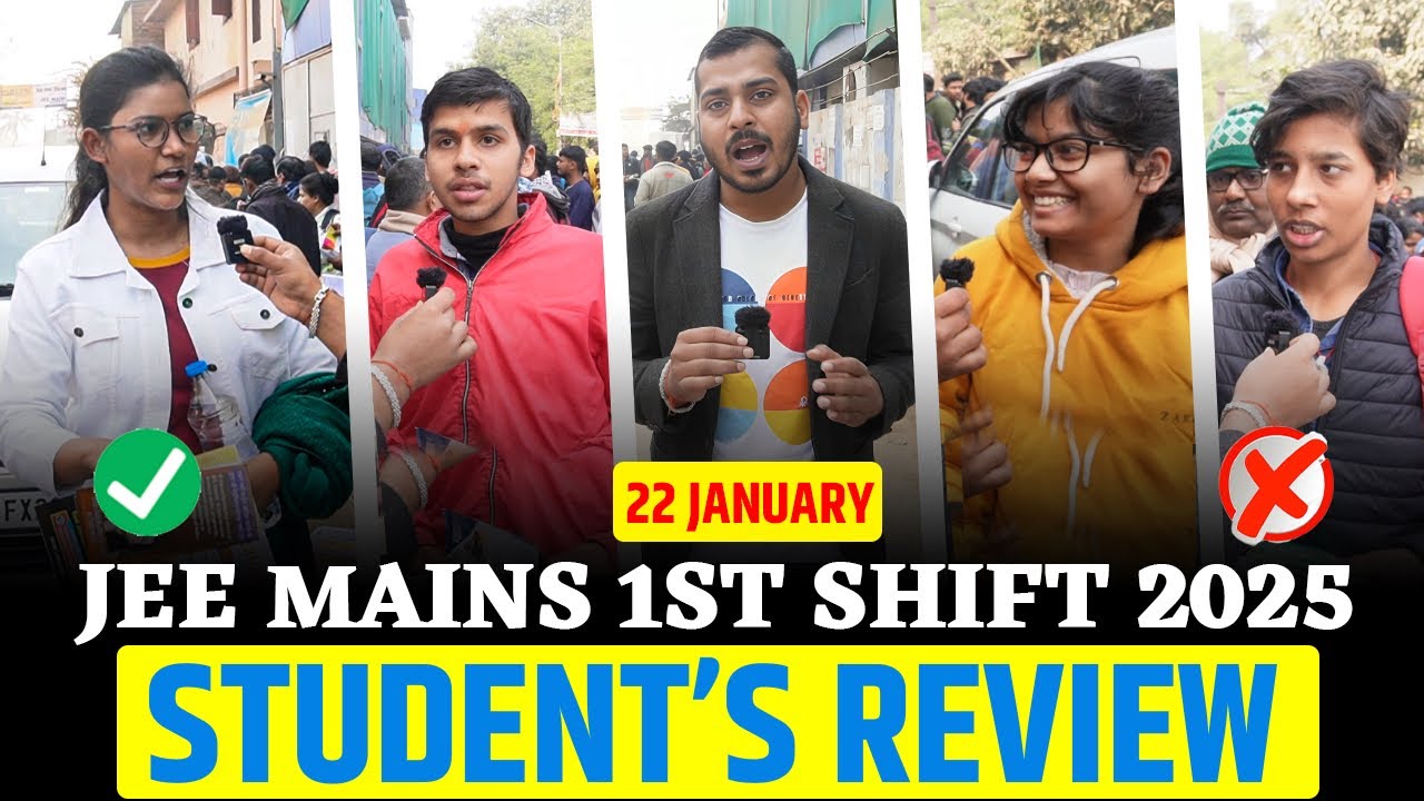 Jee Mains 2025 | Students Review | 1st Shift | Paper Easy Tha | - YouTube