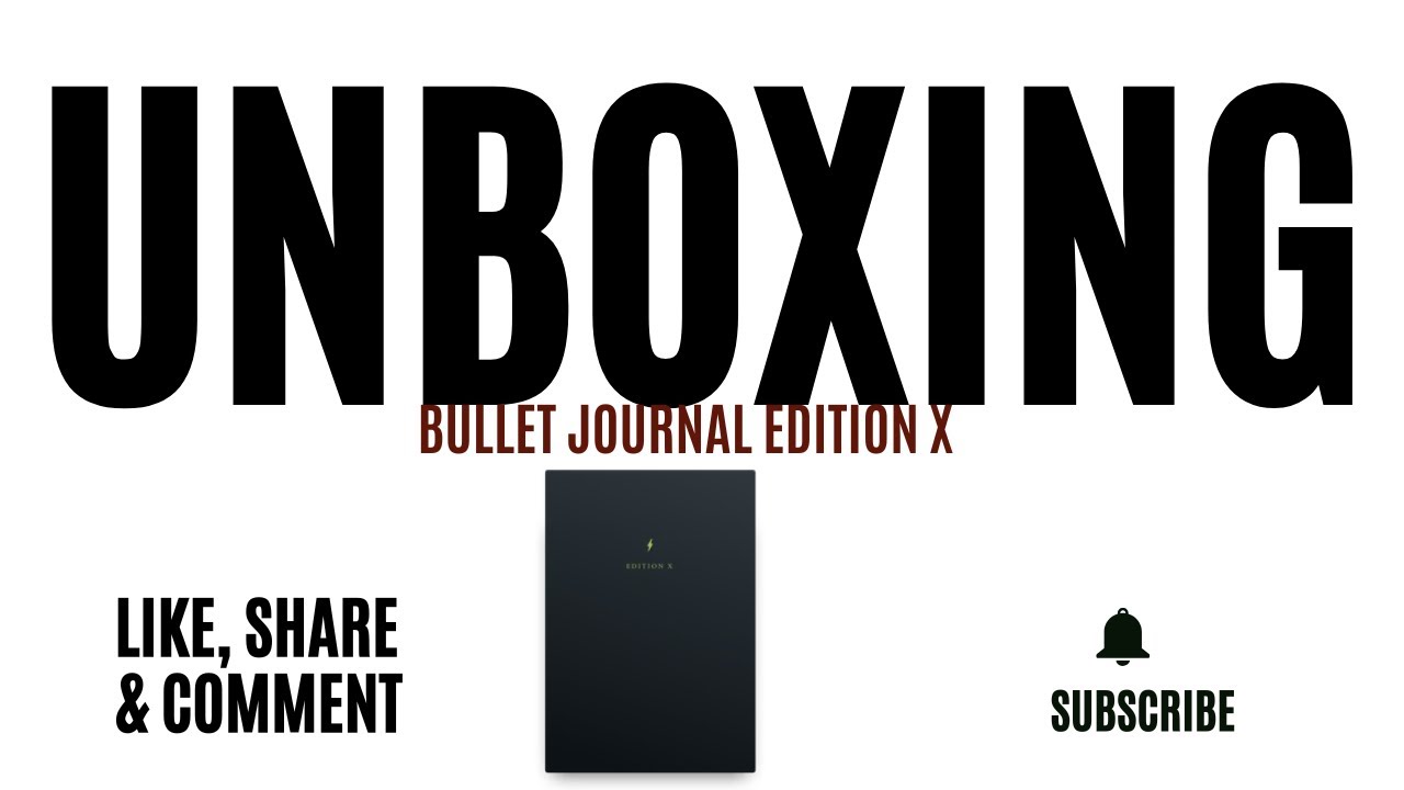 Official Bullet Journal Unboxing! Edition X ! - YouTube