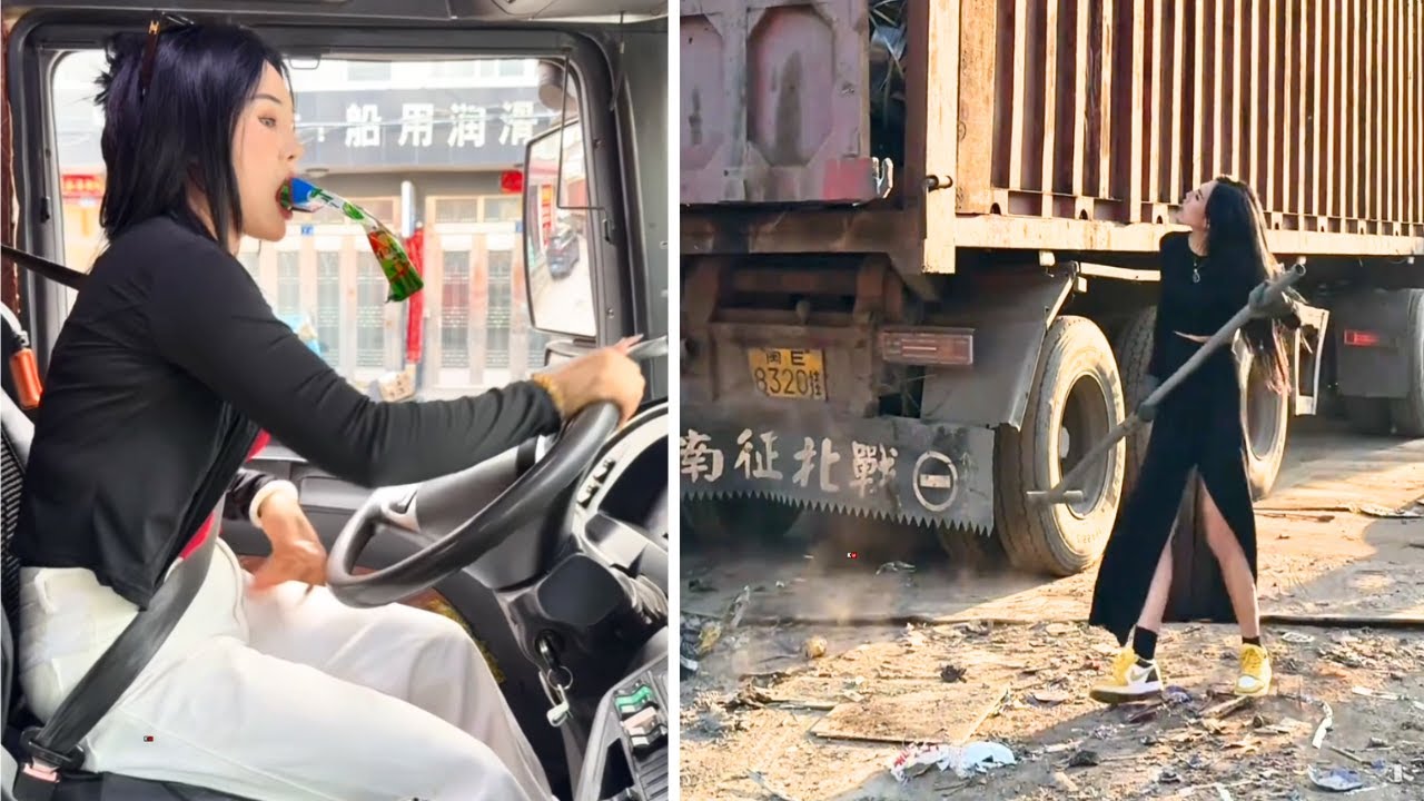 Life of a Female Truck Driver Taotao Driving, Loading, Hustling - YouTube