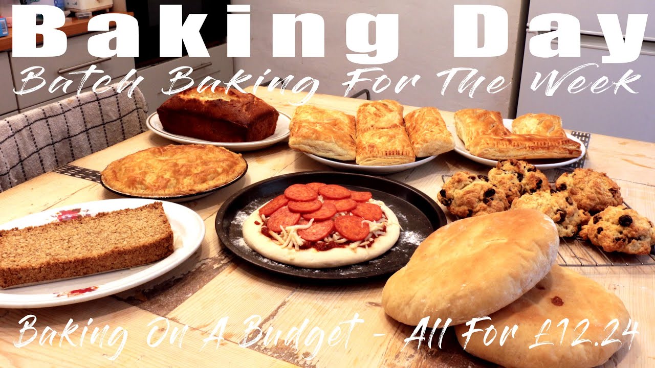 Baking Day - Batch Baking For The Week - Whole Spread Only £12.24 - YouTube