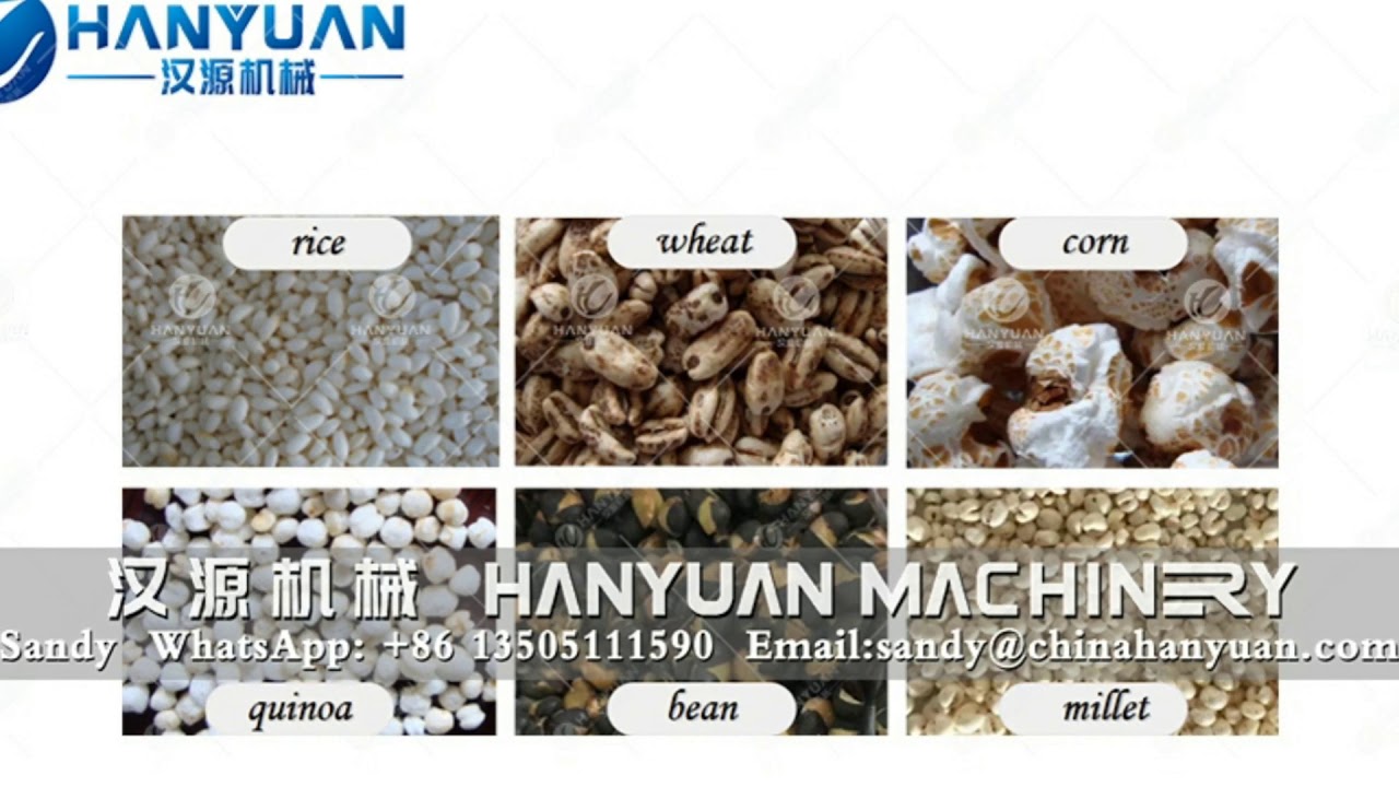Rice Puffing Machine Grain Puffed Machine Cereal Hot Air Puffing ...