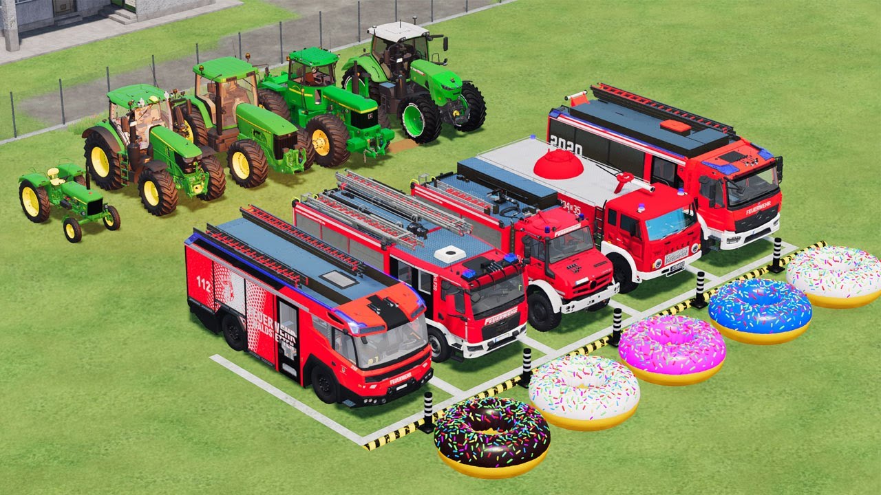 TRANSPORTING POLICE CARS COLOUR , POLICE CARS,FIRE TRUCK COLOR! #fs22 ...
