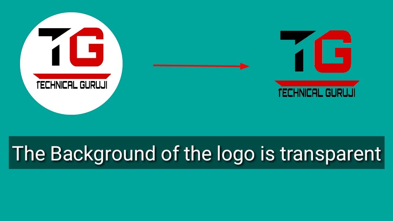 How to transparent the background of the logo. - YouTube