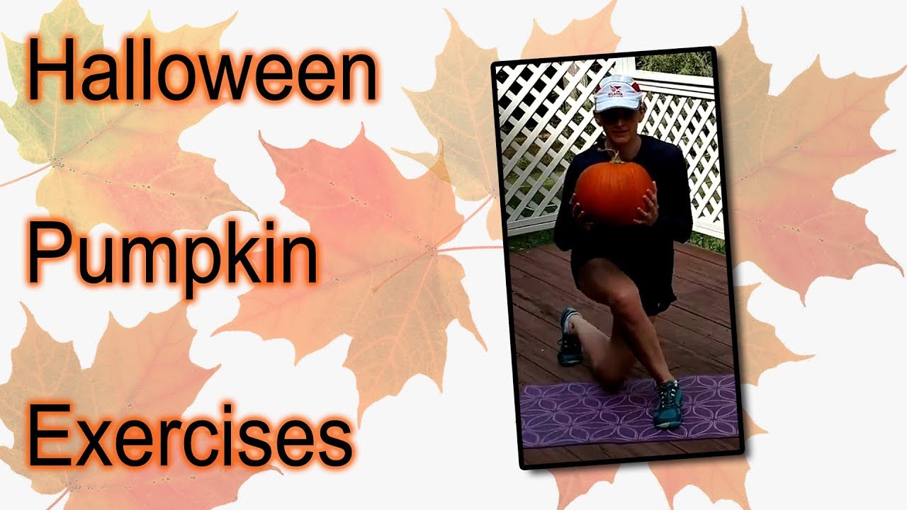 Pumpkin Exercise Series - Curtsy Squats - YouTube