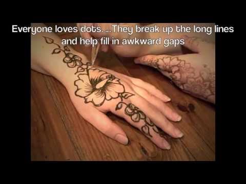 Polynesian Henna Design Demonstration - YouTube
