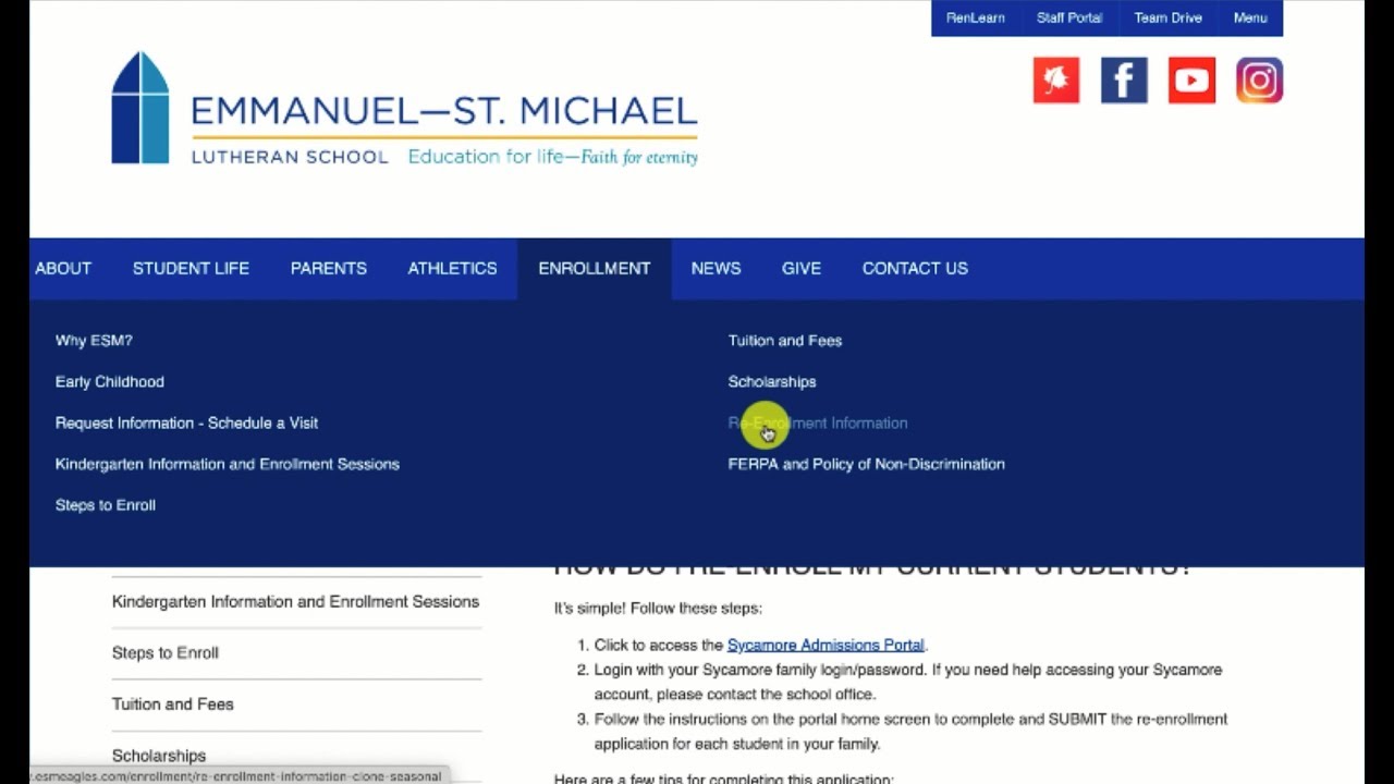 Family Re-Enrollment Tutorial - YouTube