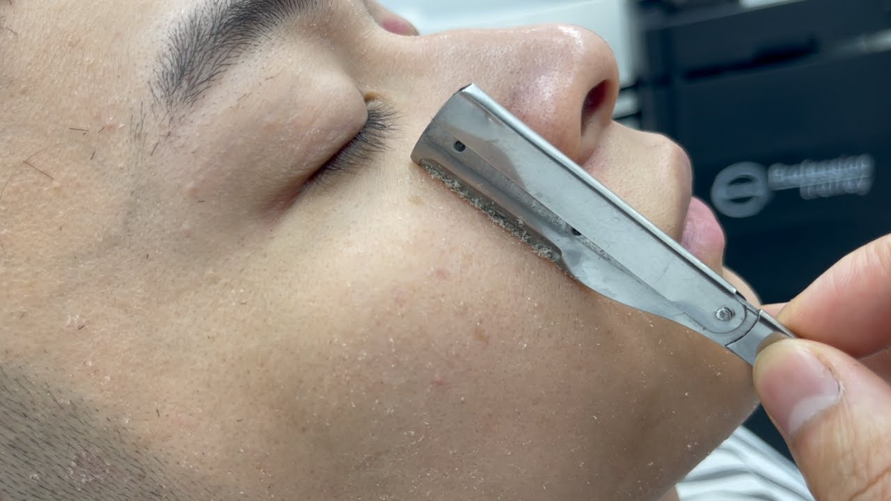 ASMR 🦏 FOR A GOOD SLEEP | SHAVING BEARDS AND DEAD SKIN FOR MAN ...