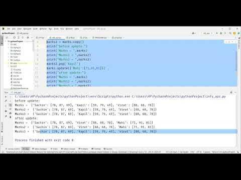 DAY 18: Dictionary & SET Python Tutorial - YouTube