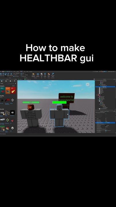 Learn how to create a clean overhead Healthbar GUI in Roblox! #RobloxStudio #RobloxDev # ...