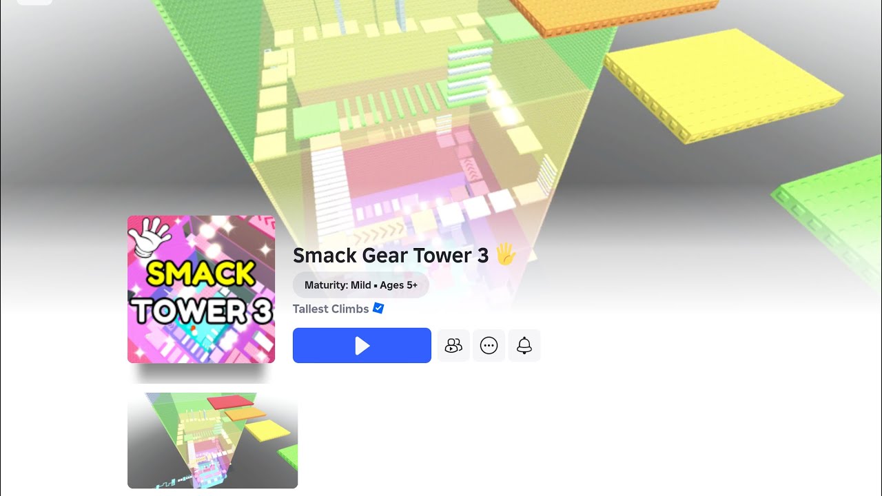 Playing smack gear tower 3 in Roblox - YouTube