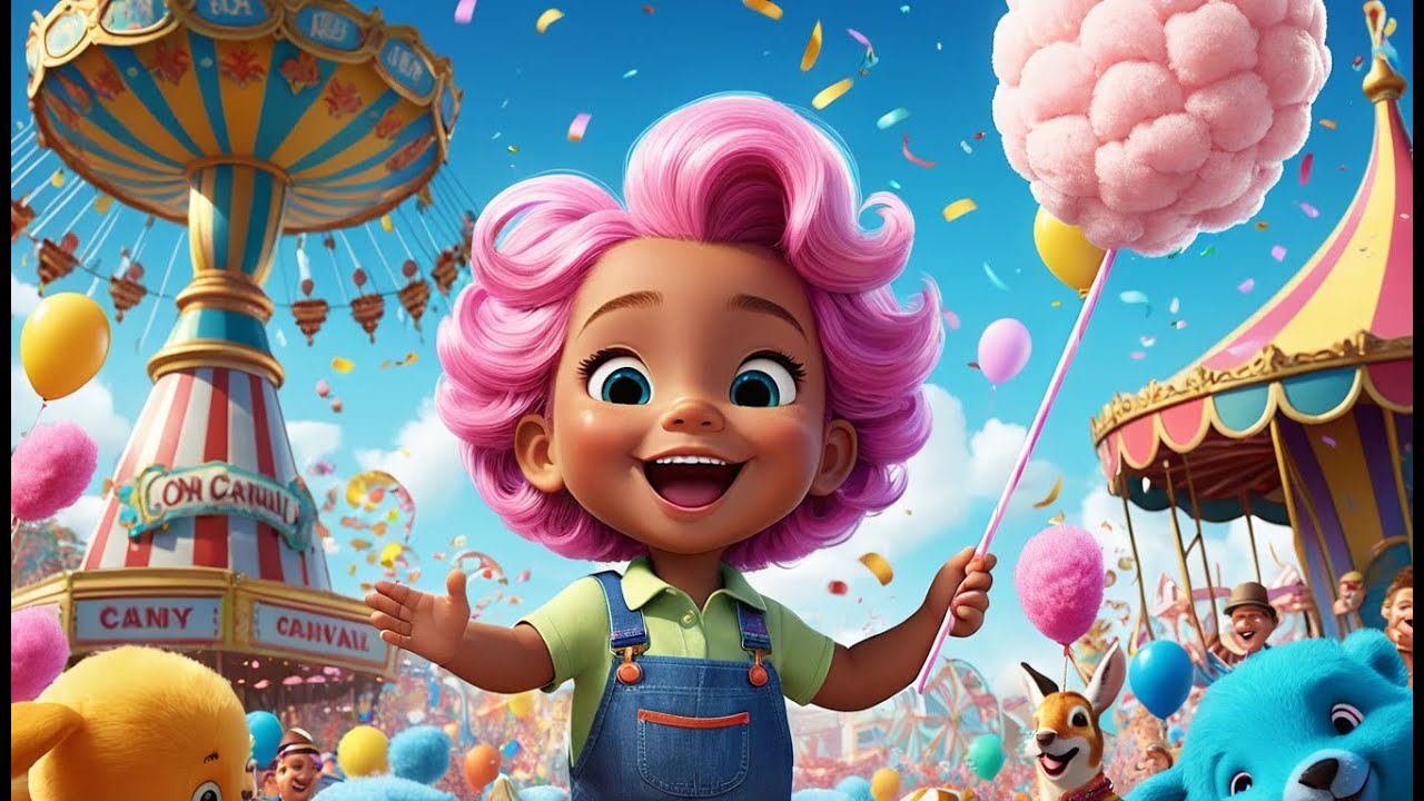 Cotton Candy, Sweet and Light Delight | Candy Song for Kids | Playful ...