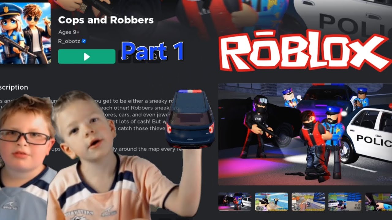 Roblox Cops and Robbers Part 1, featuring Jaxson! - YouTube