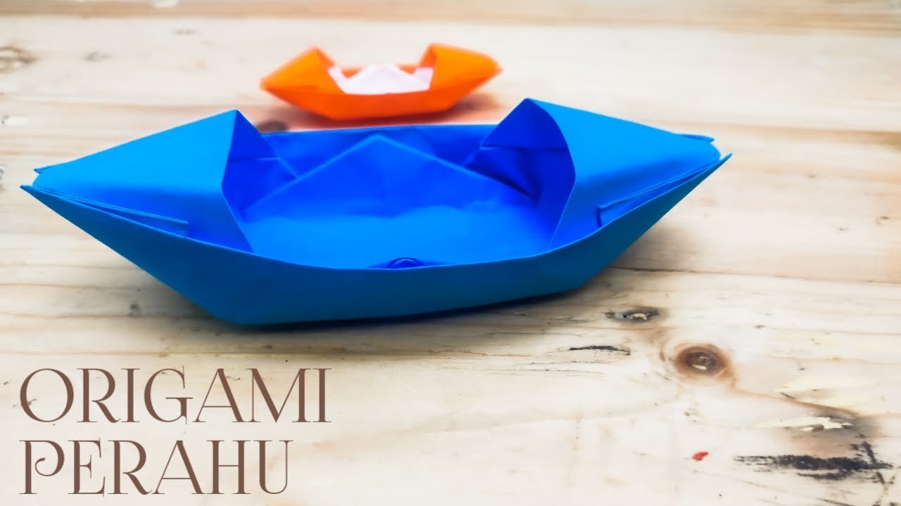 CARA MEMBUAT PERAHU ORIGAMI | PAPER CRAFT - YouTube