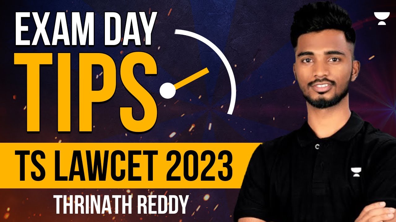 Exam Day Tips For TS LawCET 2023 | Thrinath Reddy - YouTube