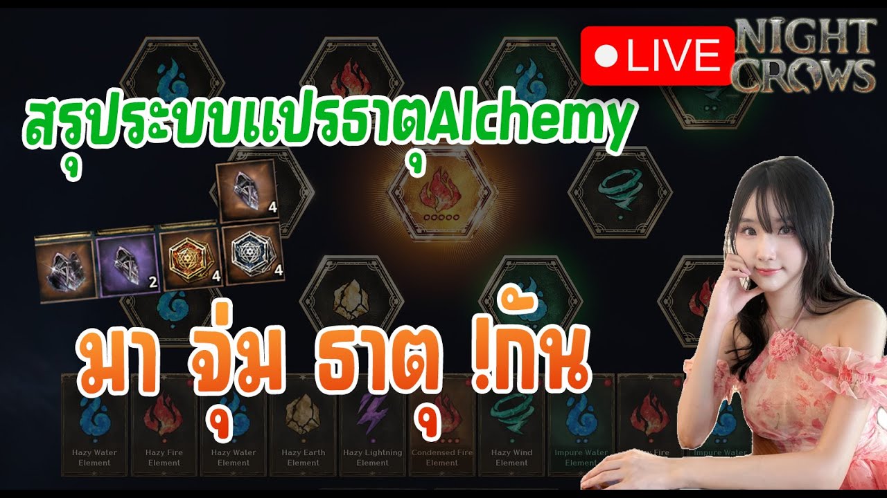 Night Crows - ระบบใหม่ ระบบแปรธาตุ + มาจุ่ม ธาตุ Alchemy กัน อัพเดต ถ้ำ ...