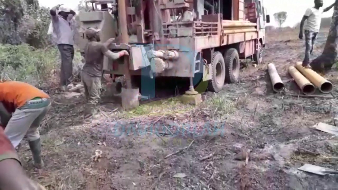 Borehole drilling on the farm. - YouTube