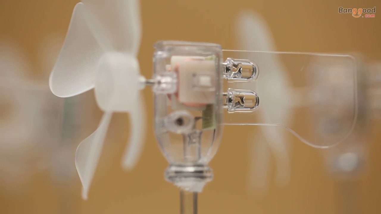 Vertical DIY Project LED Windmill turbine or small wind generator - YouTube