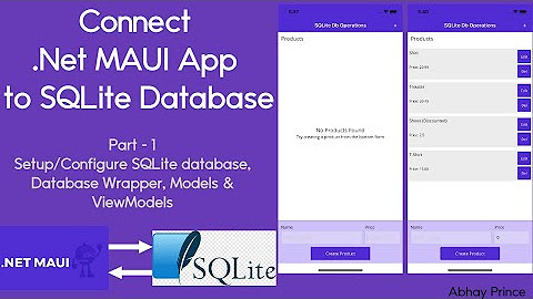 .Net MAUI + SQLite - Connect .Net MAUI App to SQLite - YouTube