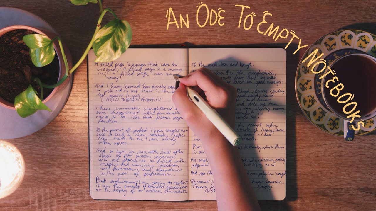 An Ode To Empty Notebooks YouTube An Ode To Empty Notebooks YouTube