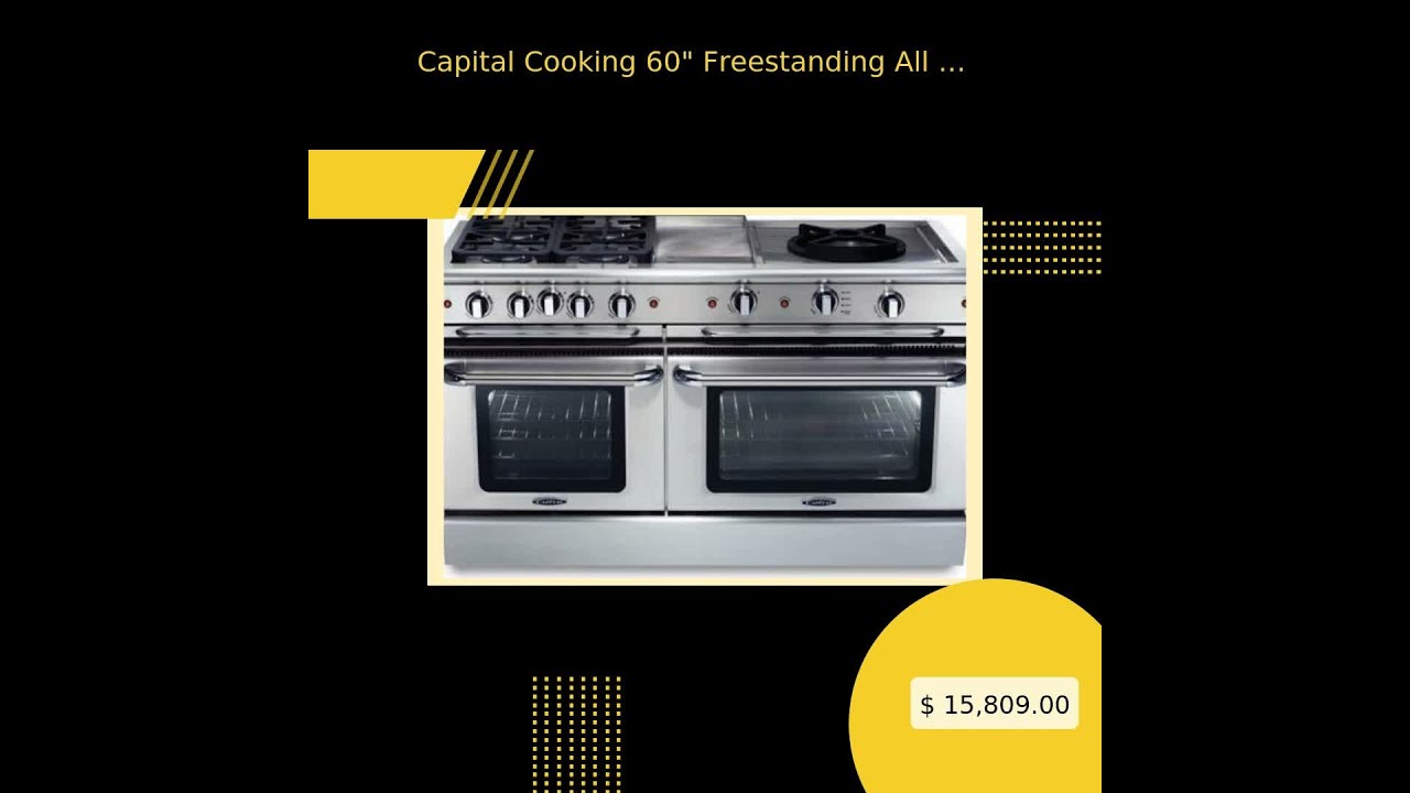 Capital Cooking 60" Freestanding All Gas Range With Liquid Propane Gas ...
