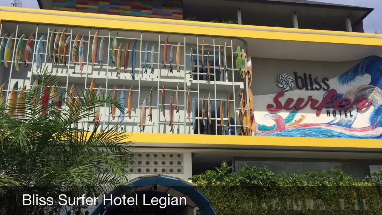 Bliss Surfer Hotel Legian Bali - YouTube