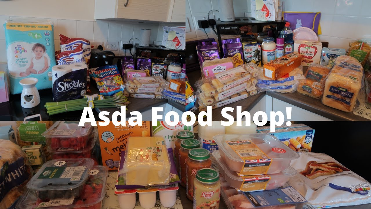 Weekly Asda Food Shop | UK Family Food Shop On A Budget - YouTube
