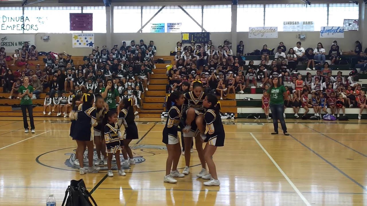 Visalia Wolverines 2012 Cheer Competitions - YouTube