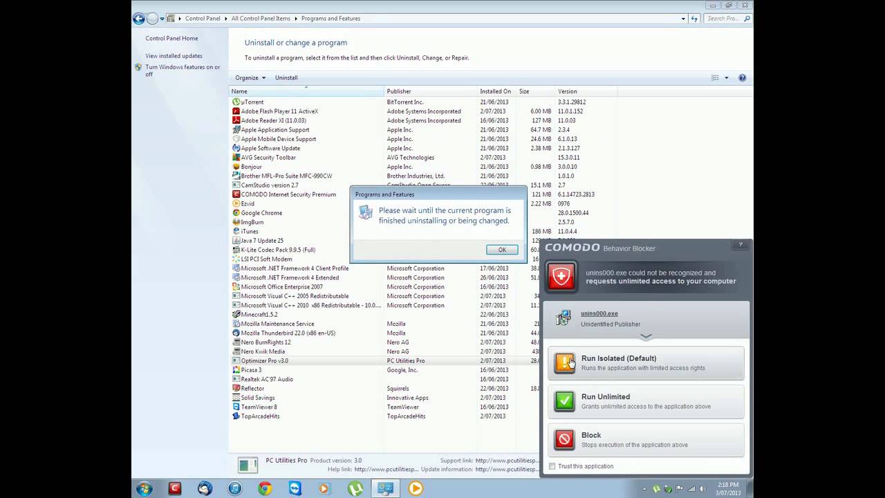 How to uninstall or change a program - YouTube