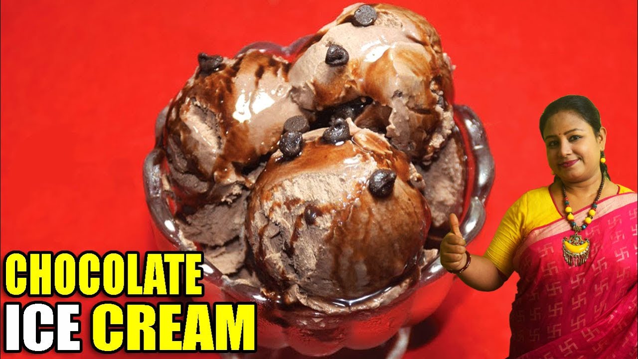ঘরোয়া উপকরণ দিয়ে আইসক্রীম | Chocolate Ice Cream Recipe | Bengali Ice ...