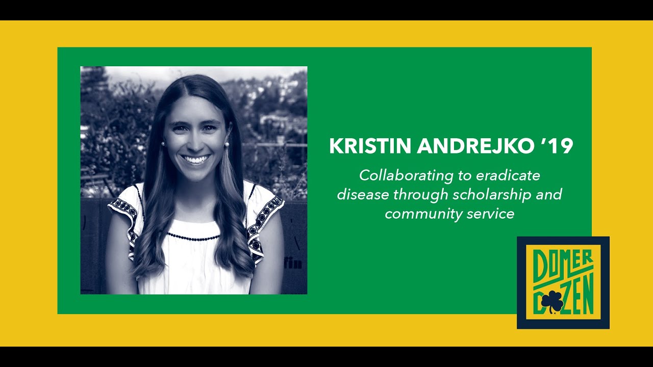 2022 Domer Dozen Honoree: Kristin Andrejko, Ph.D. '19 - YouTube