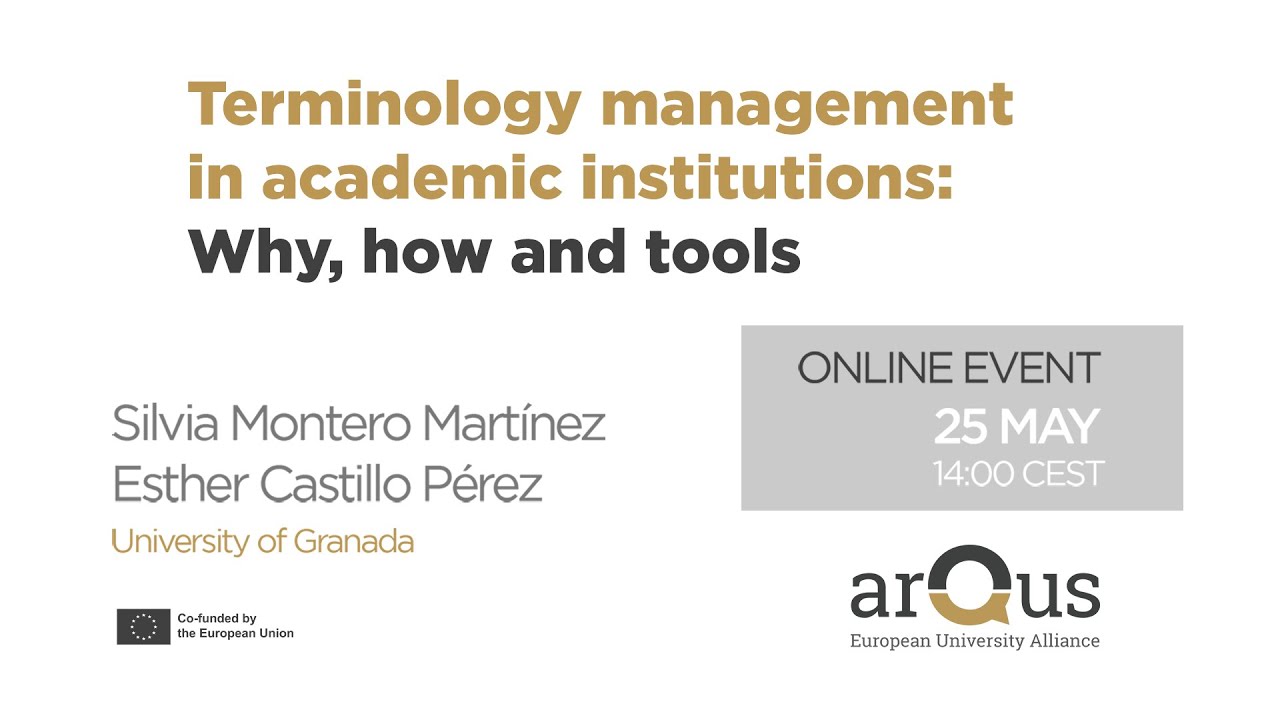 Webinar: Terminology management in academic institutions - Why, how and ...
