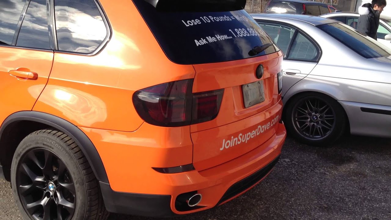 Fire Orange BMW X5 - YouTube