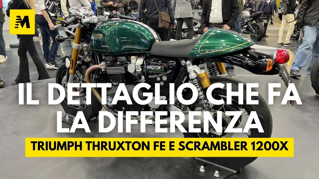 Triumph Thruxton FE e Scrambler 1200 X a EICMA 2023: il dettaglio che ...