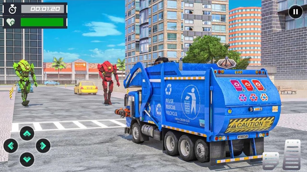 Heavy Garbage Truck Robot Wars - Garbage Trucking Sim 2021#1 - Android ...