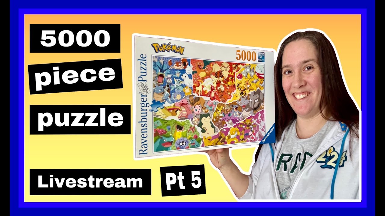 5000 PIECE Pokemon All Stars puzzle by Ravensburger - LIVESTREAM part 5 ...