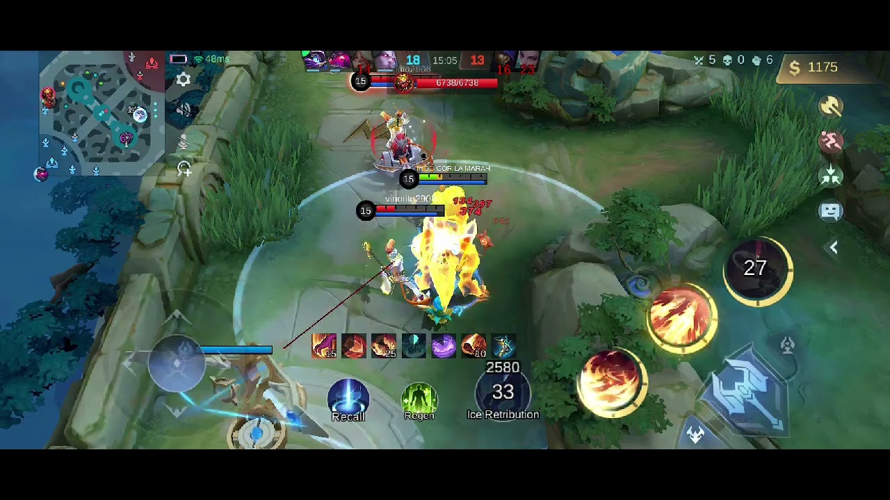 GAMPLAY BARATS 6-2- 7 Sekali Enjek Dino Langsung Sekarat Please moonton ...