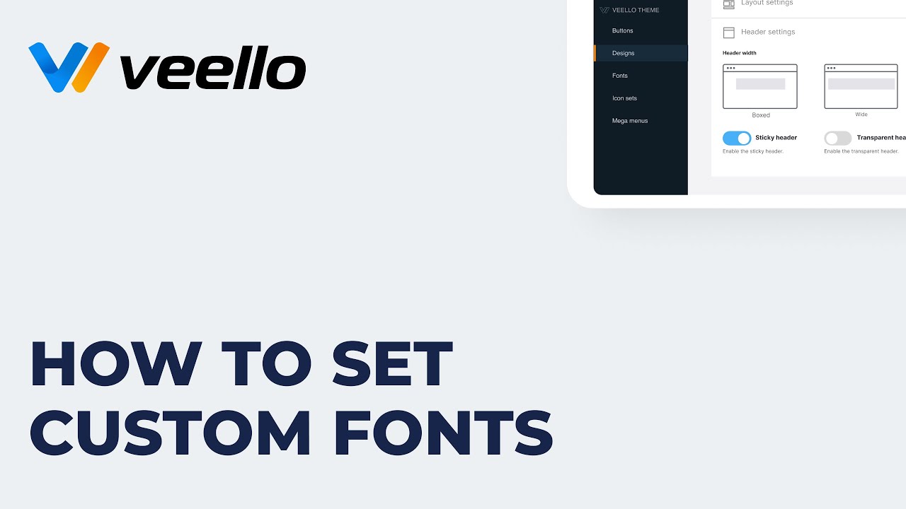 How to set custom fonts in Veello Theme for Contao - YouTube
