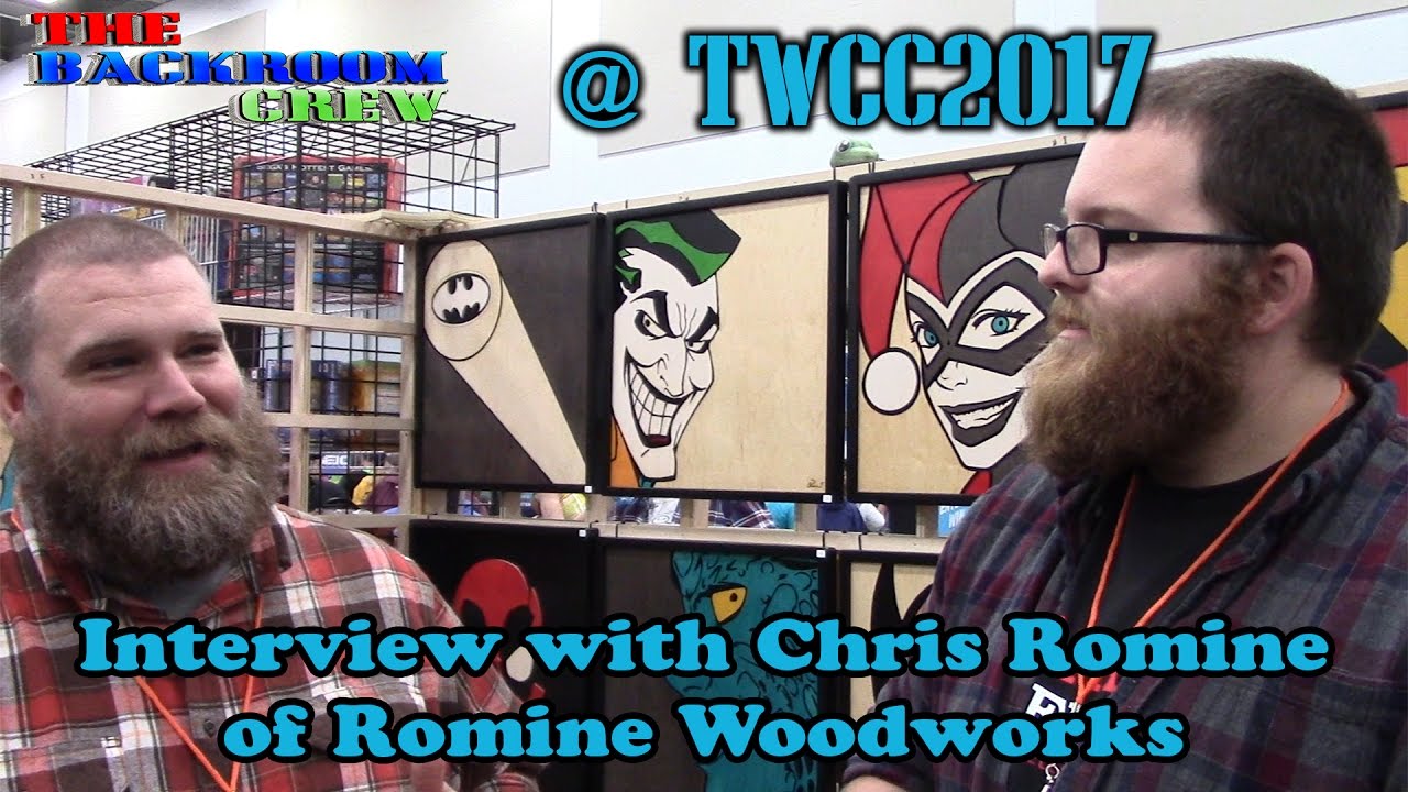 Tidewater Comicon Interview with Chris Romine of Romine Woodworks - YouTube