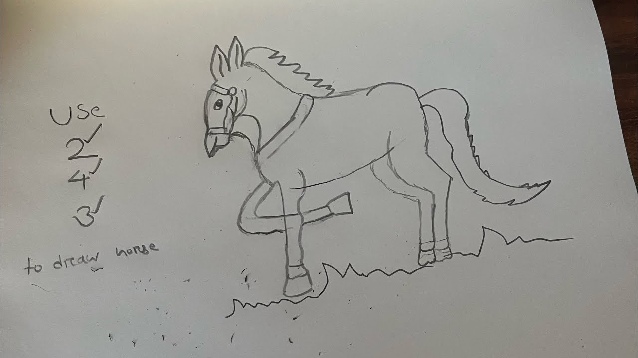 234 Method Drawing How To Draw An Horse Kids Drawing Drawing An 234 Method Drawing How To Draw An Horse Kids Drawing Drawing An