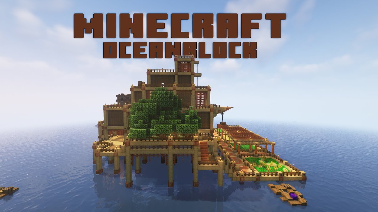 Trying Minecraft Oceanblock for the first time | Minecraft | Silvox ...