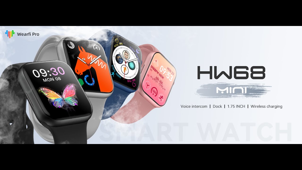 HW68 Mini Smartwatch - YouTube