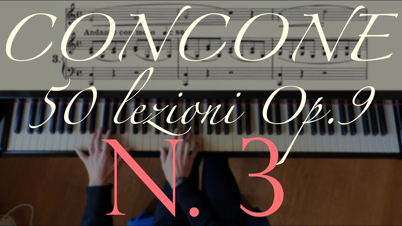 Lesson n.3 - G. Concone - 50 lezioni Op.9 (Piano Accompaniment + Sheet ...